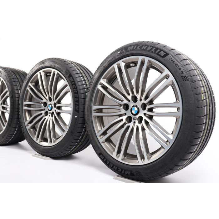 BMW Sommerkompletträder 5er G30 G31 19 Zoll Styling 664 M Doppels