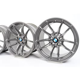 4x BMW Alloy Rims M3 F80 M4 F82 18 Inch Styling 513 M V-Spoke