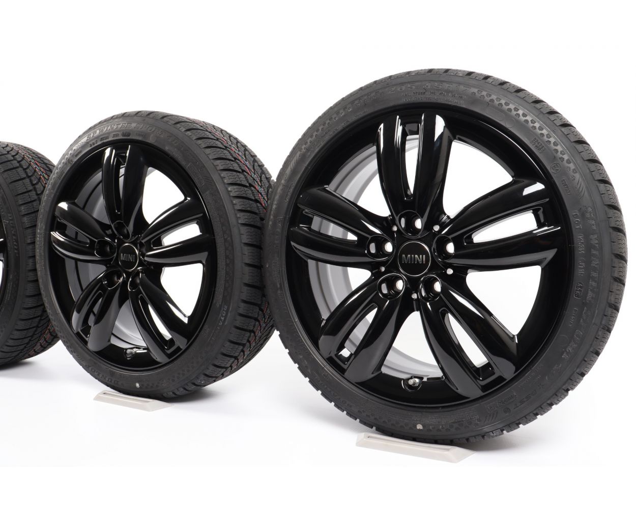 Original Mini F55 F56 F57 17 Zoll Winterradsatz JCW Track Spoke 501 silber