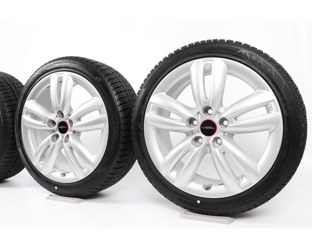 MINI Winterkompletträder F55 F56 F57 17 Zoll 501 JCW Track Spoke RDC silber