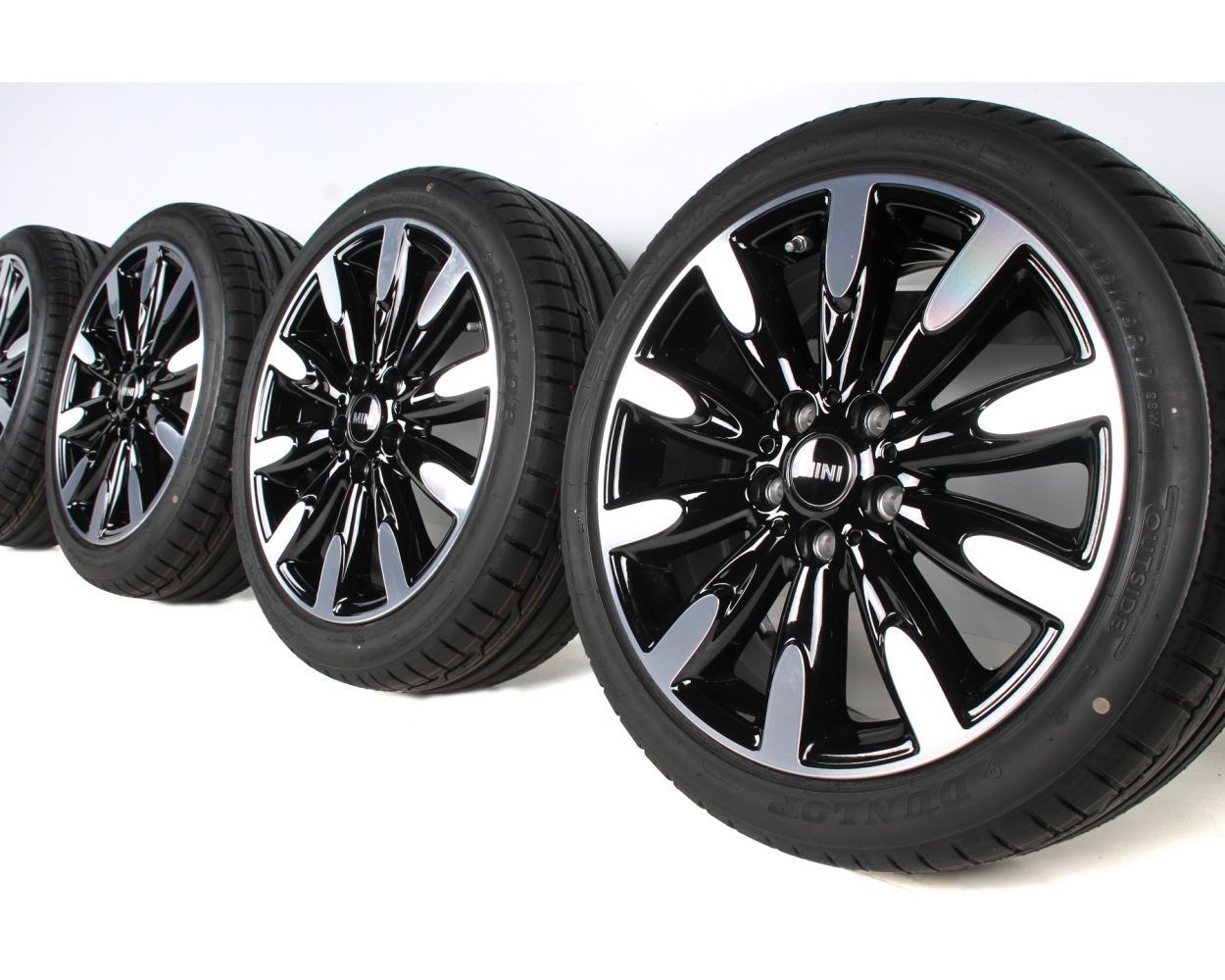 MINI Sommerkompletträder F55 F56 F57 17 Zoll 502 Roulette Spoke RDC bicolor