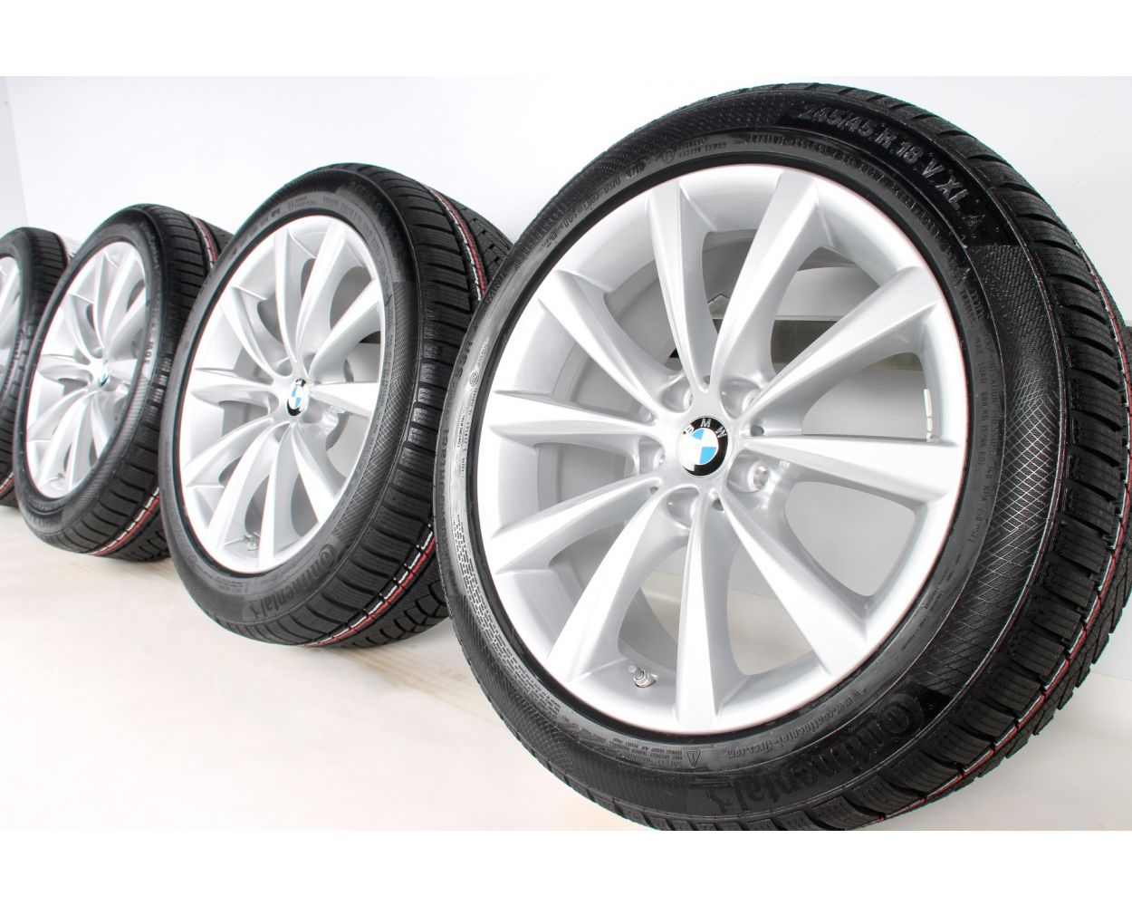 BMW Winter Wheels 5er G30 G31 18 Zoll 642 V-spoke RDC silber