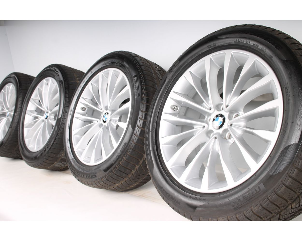 BMW Winterkompletträder 6er G32 7er G11 G12 18 Zoll 632 W-Speiche RDC ...